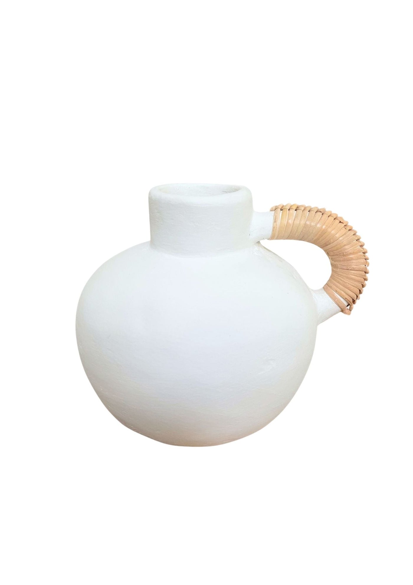 Terracotta Vaas - The Classic Wit - Bali Lifestyle - Woonaccessoires